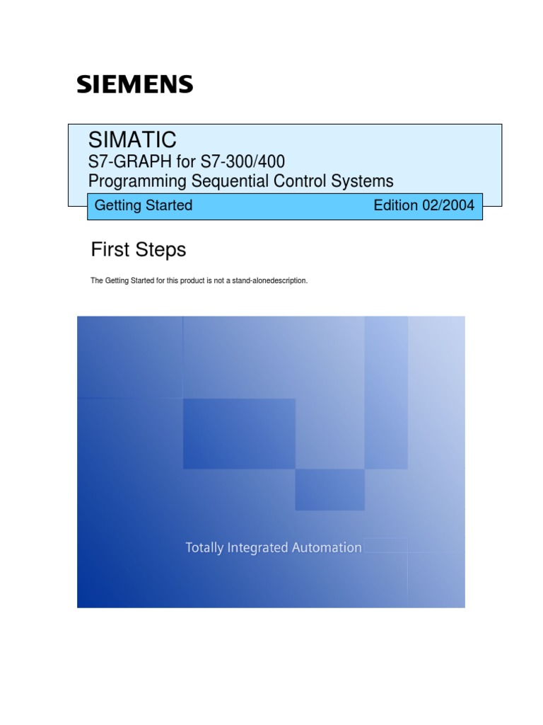 S7-Graph - First Steps With s7 Graph | PDF | Programmable Logic ...
