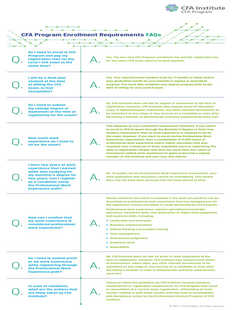 Enrollment FAQs | PDF