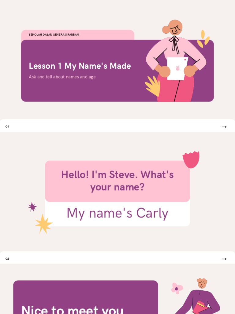 English Lesson Class 3 Lesson 1 | PDF | Self-Improvement