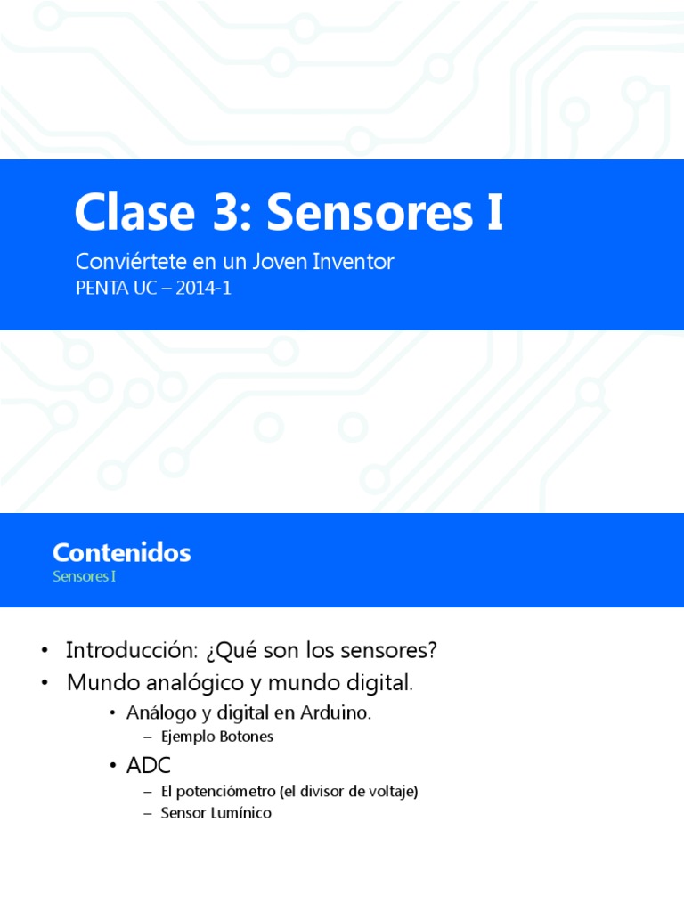 Introducción a Sensores en Arduino | PDF | Sensor | Conversor analógico a digital
