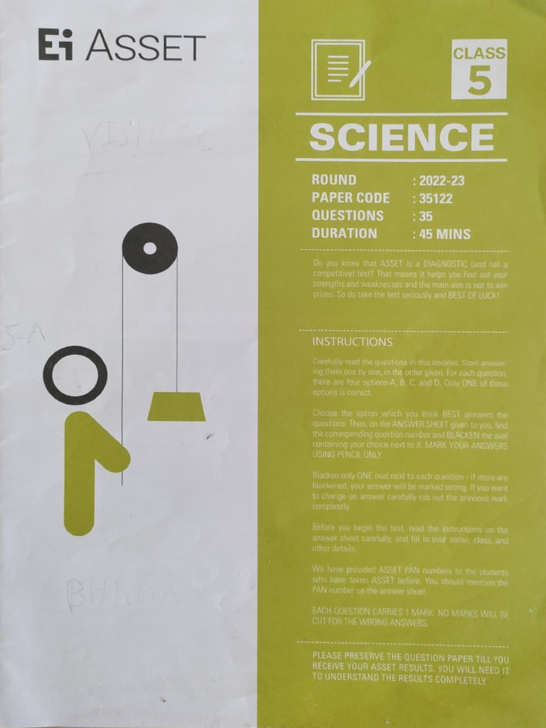 Asset 2022-23 Class 5 Science | PDF