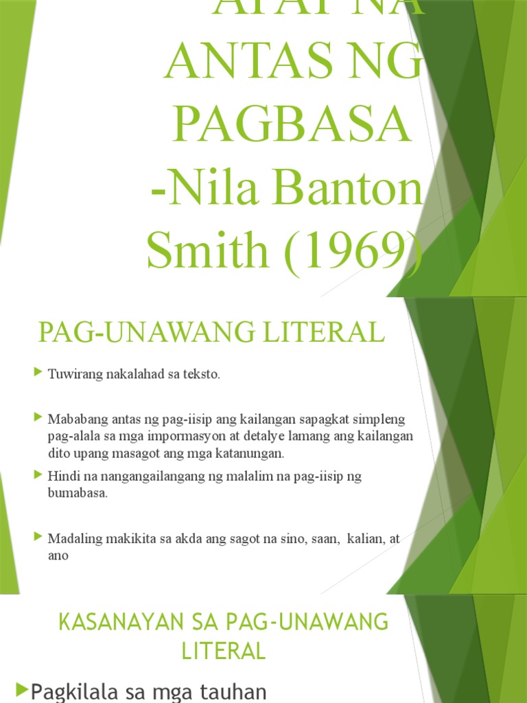 Antas NG Pagbasa | PDF