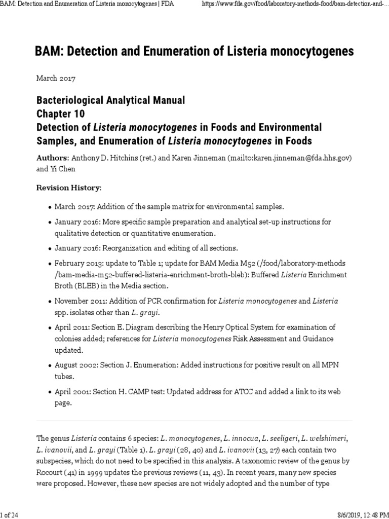 BAM Listeria | PDF | Beef | Roasting