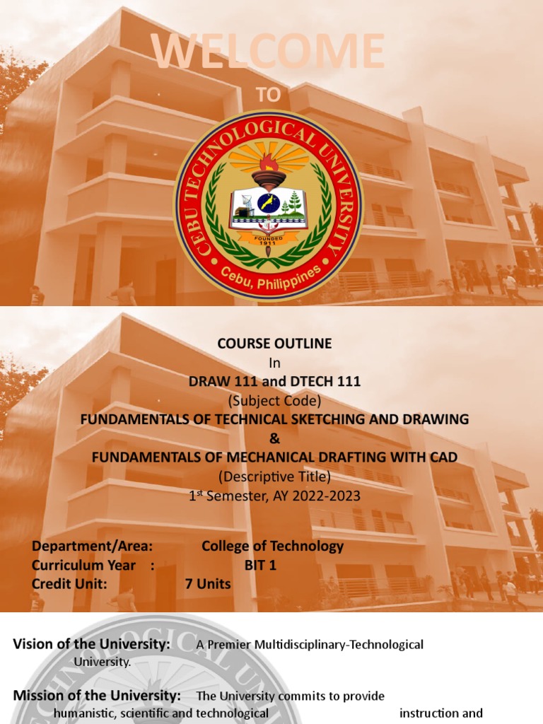 Dtech 111course Outline 1 | PDF | University | Higher Education