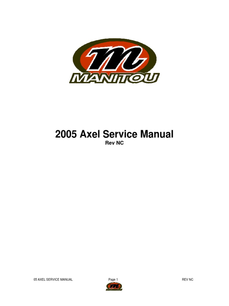 Manitou Axel 2005 | PDF