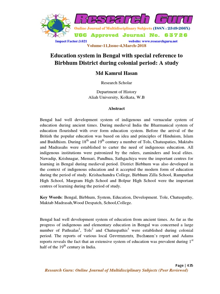 Education in Bengal Extra | PDF | Missionary | University