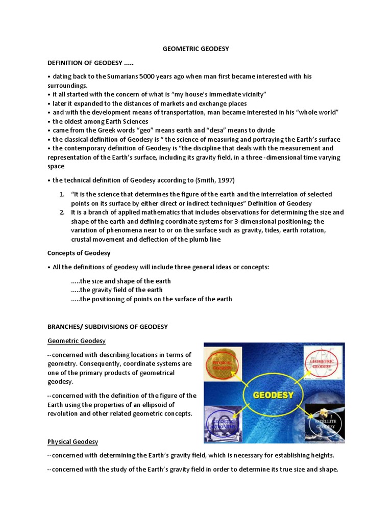 Geometric Geodesy Lecture | PDF | Geodesy | Ellipse