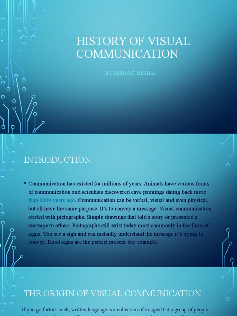 History of Visual Communication | PDF | Animation | Communication