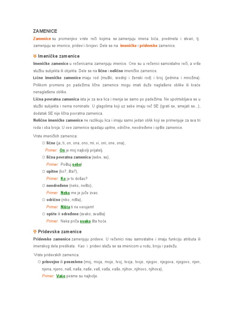 ZAMENICE | PDF