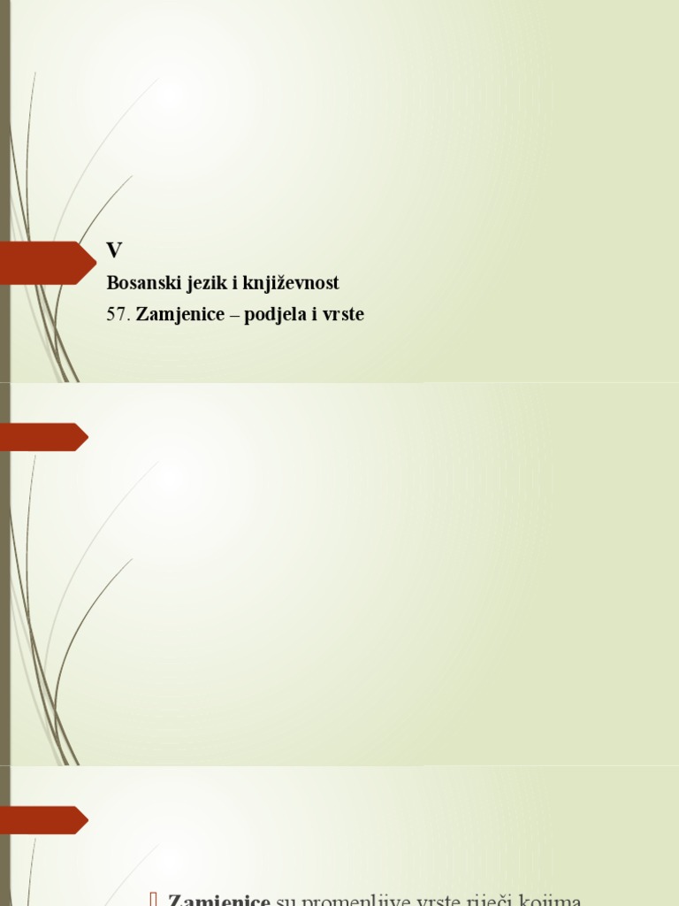 Zamjenice PP | PDF