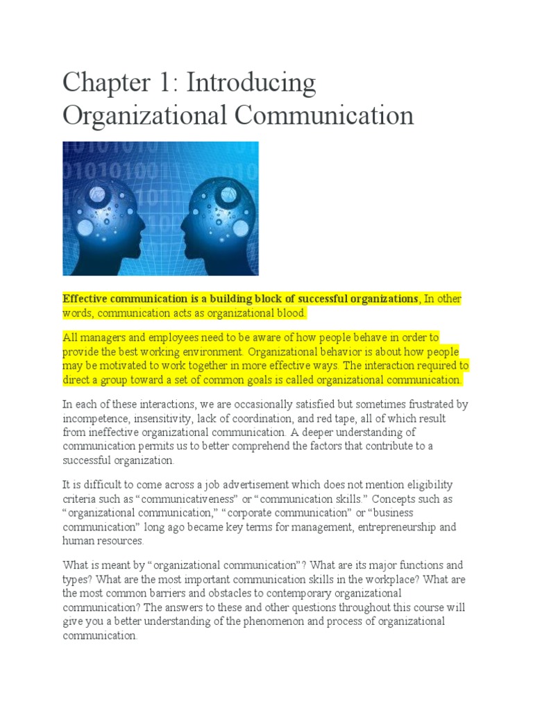 Organizational Communication | PDF