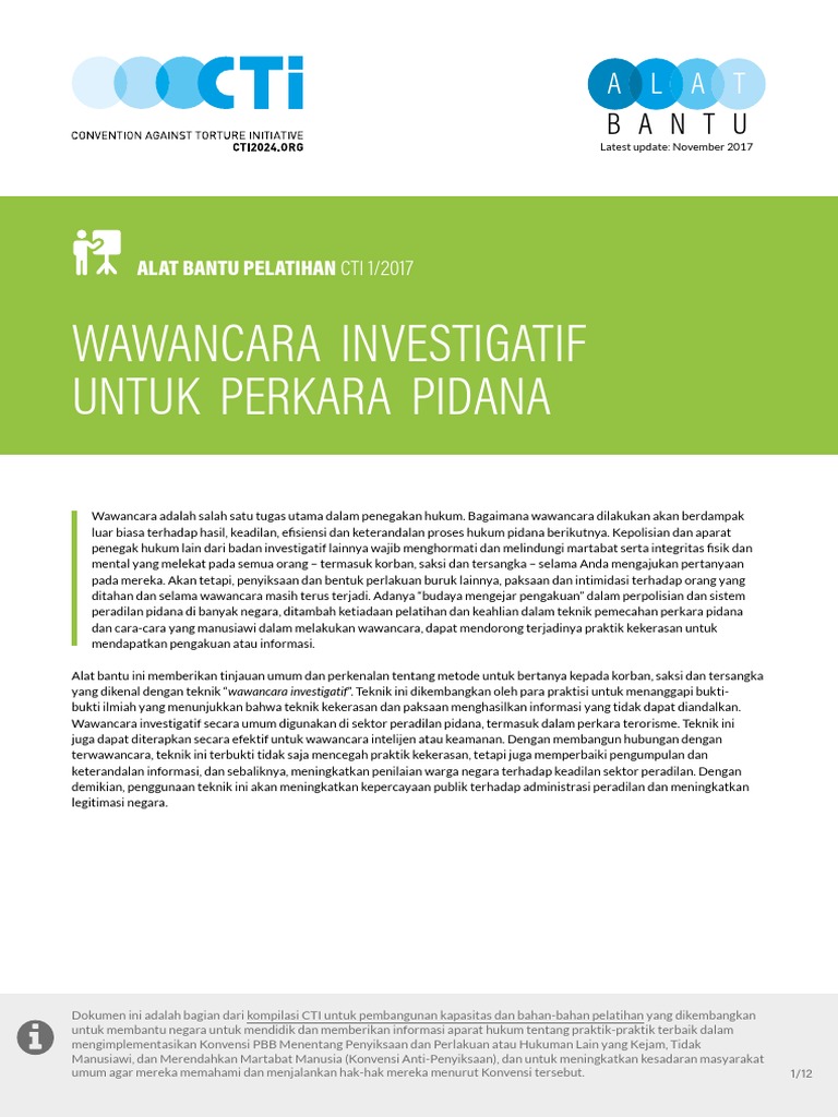 CTI Training - Tool - 1 IND Final | PDF