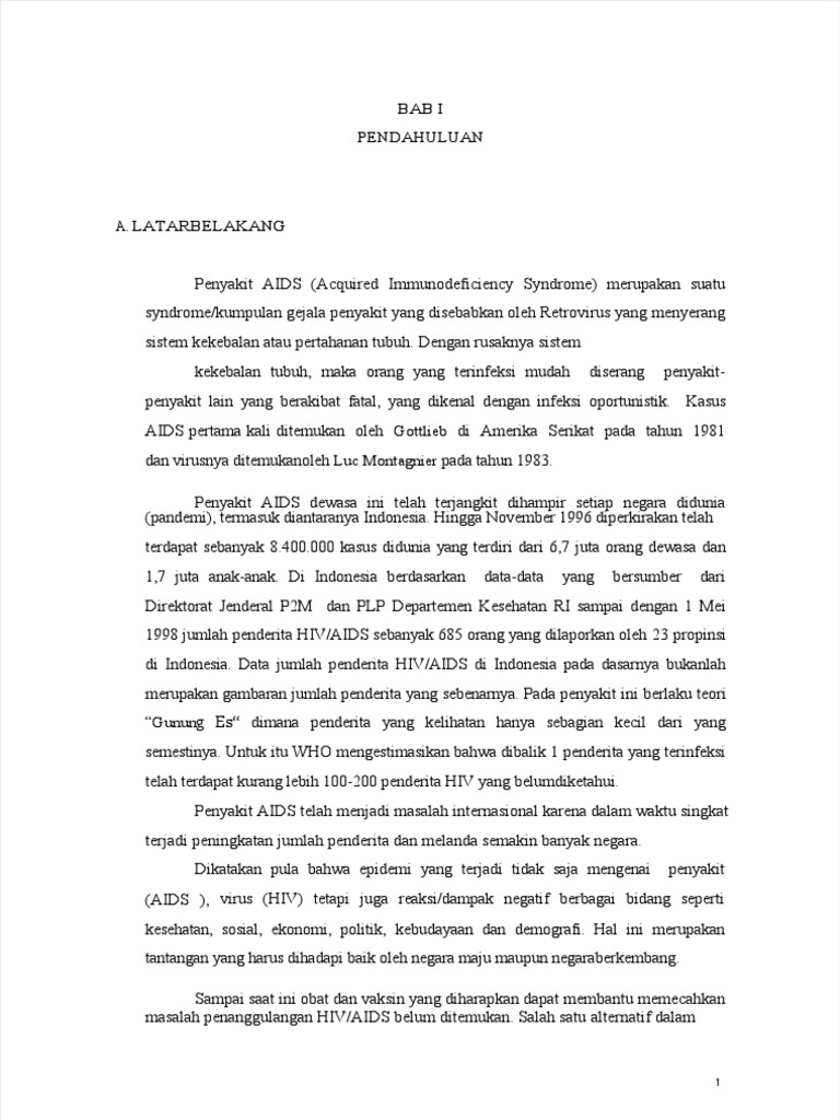 Kasmini Makalah Hiv Dan Aids | PDF | Pengembangan Diri | Sains & Matematika