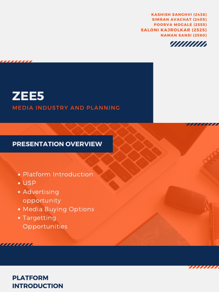 Zee5 Presentation | PDF | Advertising | Communication