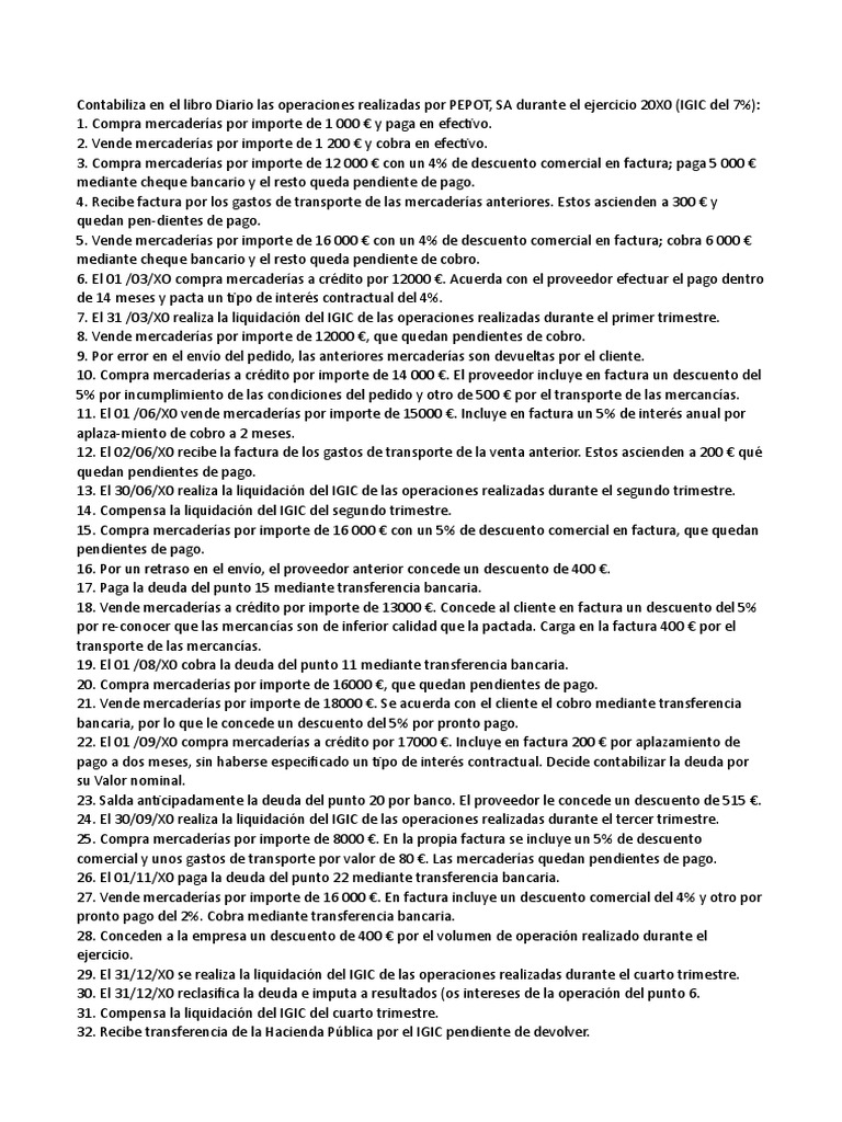 Ejercicio Repaso | PDF