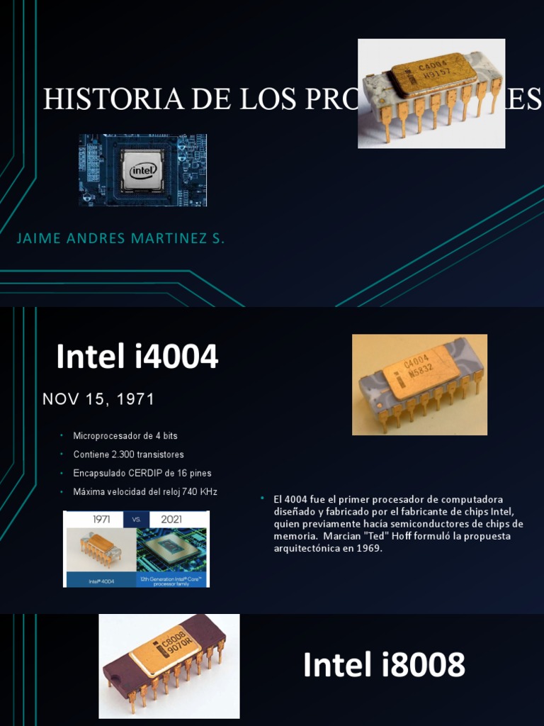 Historia de Los Procesadores | PDF | Microprocesador | Intel
