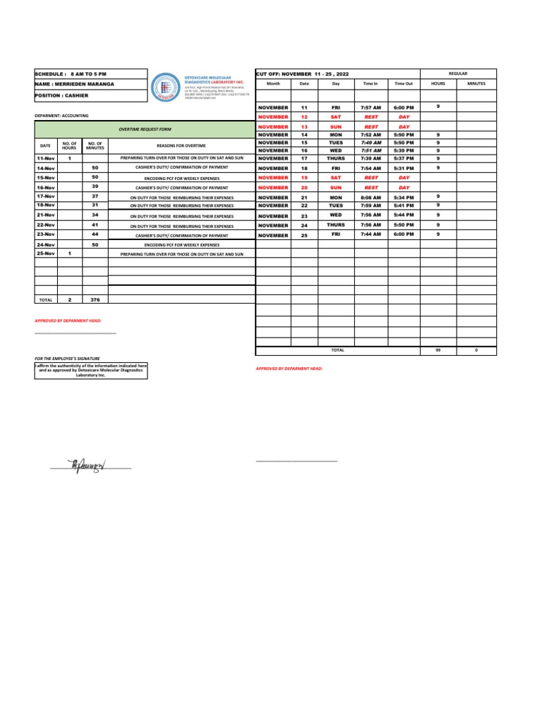 Printable Dtr Form Excel Download Philippines - Printable Forms Free Online