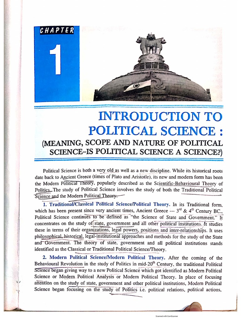 Ch1-Introduction To Political Science | PDF