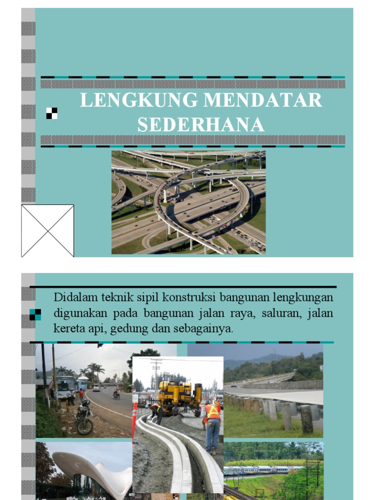 Macam-macam Lengkung Mendatar dalam Konstruksi | PDF | Metode & Bahan Ajar