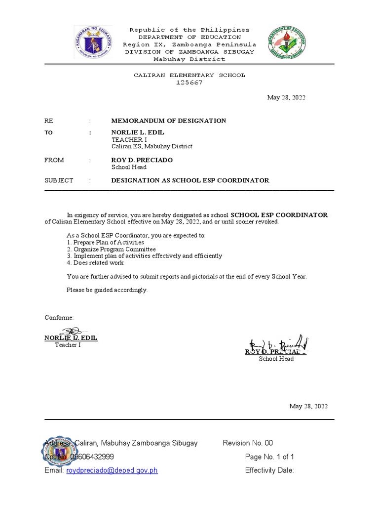 School Designation Order | PDF | Child Protection | Social Institutions