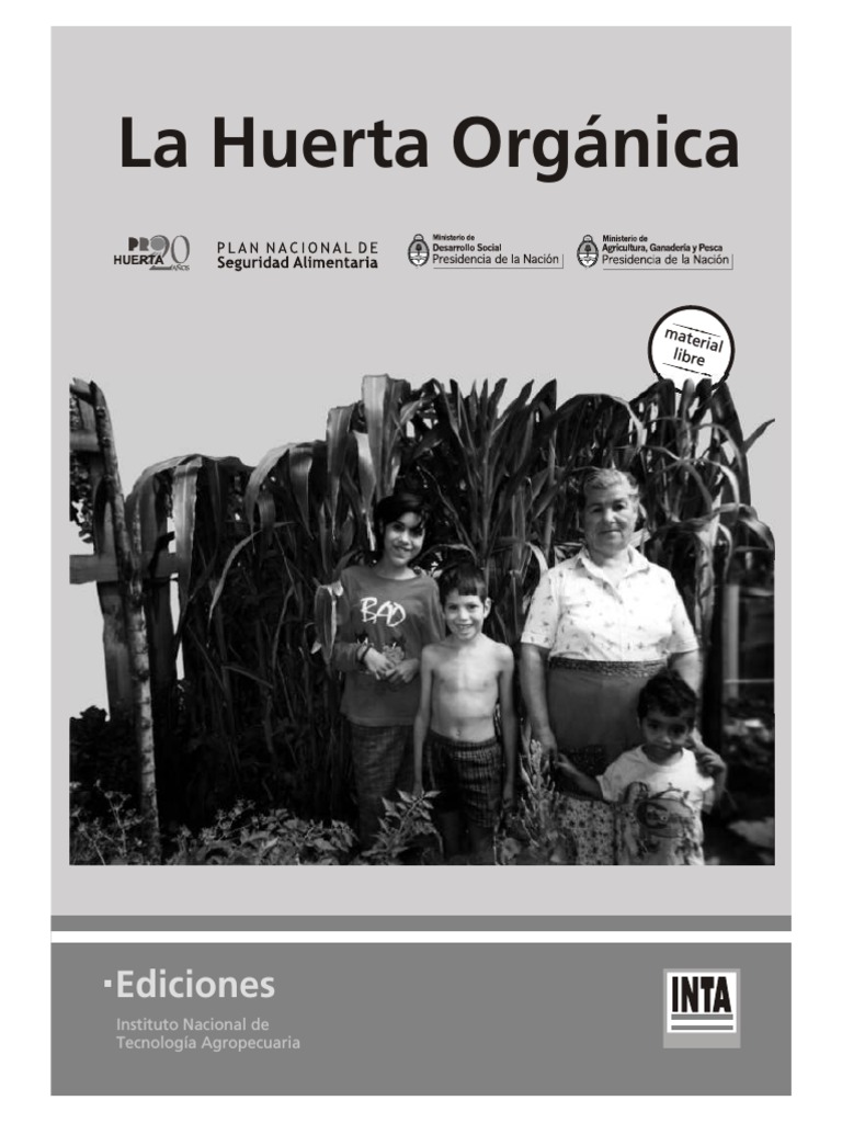 Huerta Orgánica: Guía Pro Huerta INTA | PDF | Cocina, comidas y vino ...