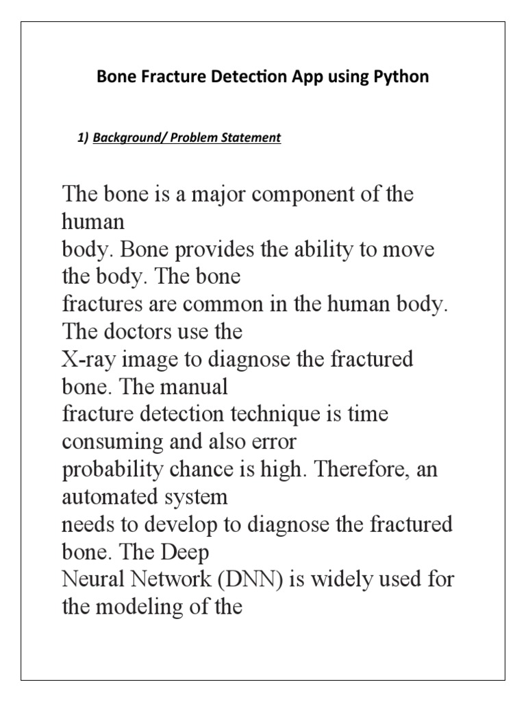 49 Bone Fracture Detection App Using Python Py049 Pdf