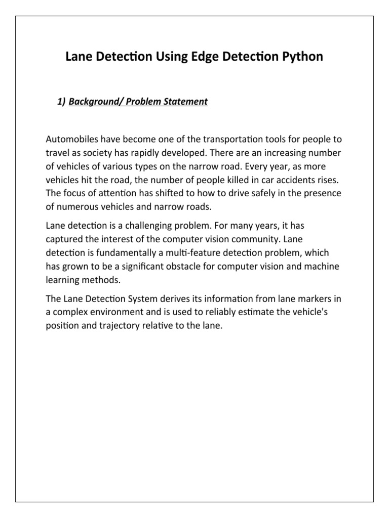 52 Lane Detection Using Edge Detection Python PY052 | PDF | Computer Vision | Information Age
