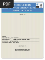 Law of Contract Notes | PDF | Law