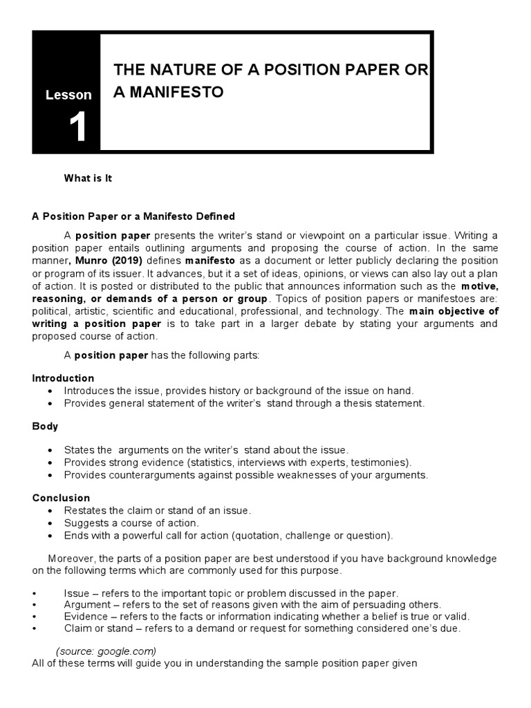 Ten Tips for an Effective Position Paper on the Topic of Taxing Sugary ...