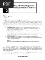Position Paper Format | PDF