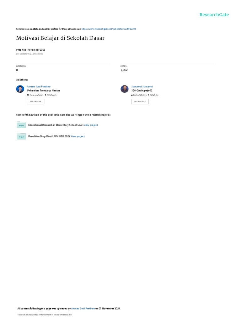 Learningmotivation Researchgate Pdf Motivational Motivation