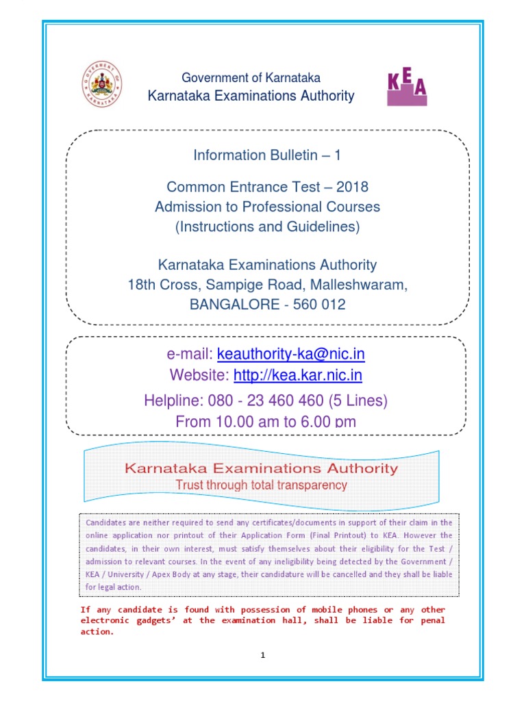 KCET Brochure 2022 | PDF