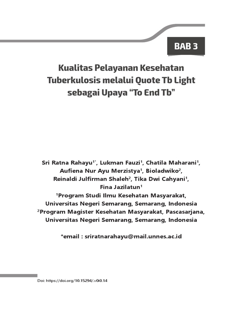 Kualitas Pelayanan TB di Semarang | PDF