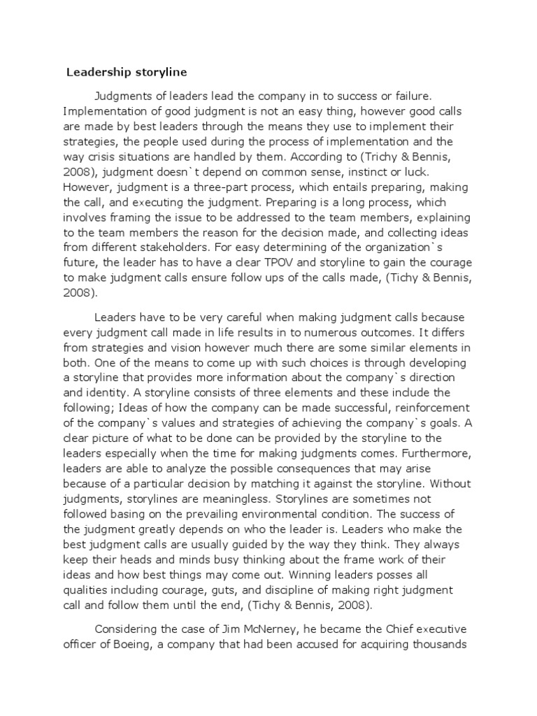 Leadership Judgement | Download Free PDF | Leadership | Psychology