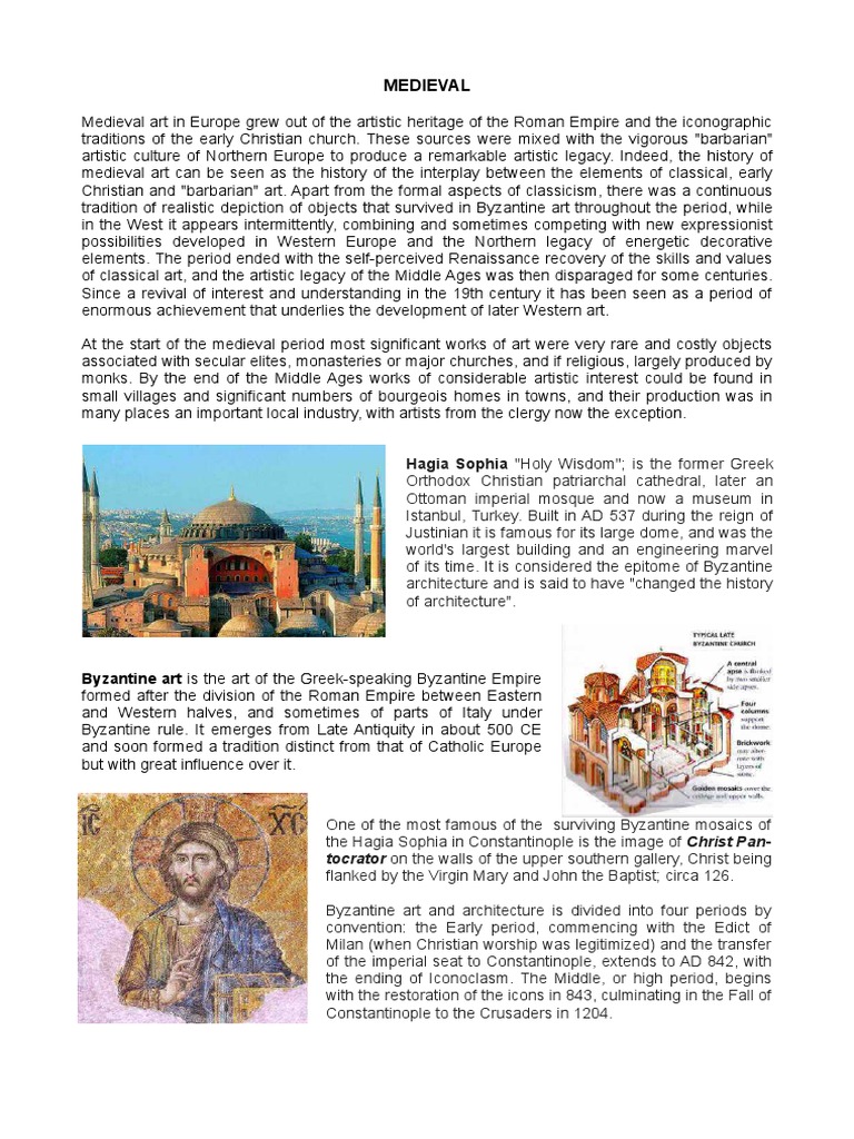 Medieval Art and Architecture | PDF