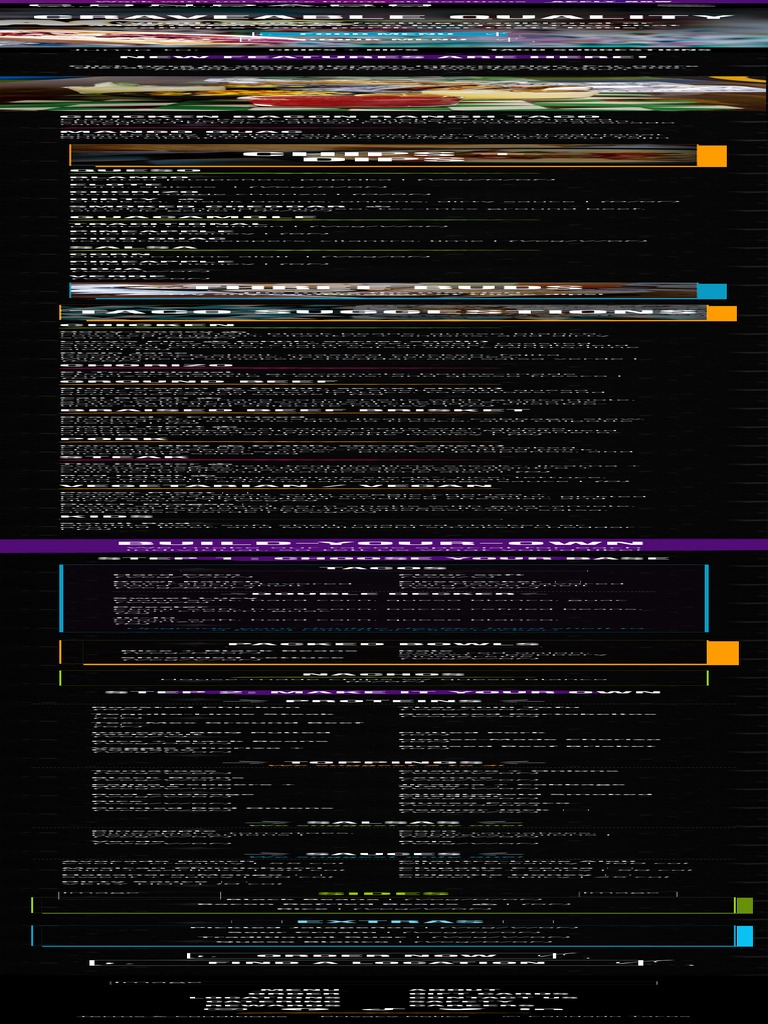 Condado Tacos Food Menu Condado Tacos | PDF