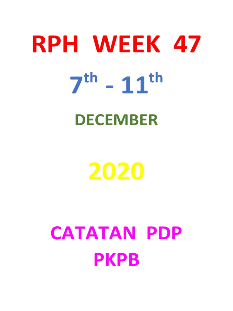 RPH Week 47 | PDF