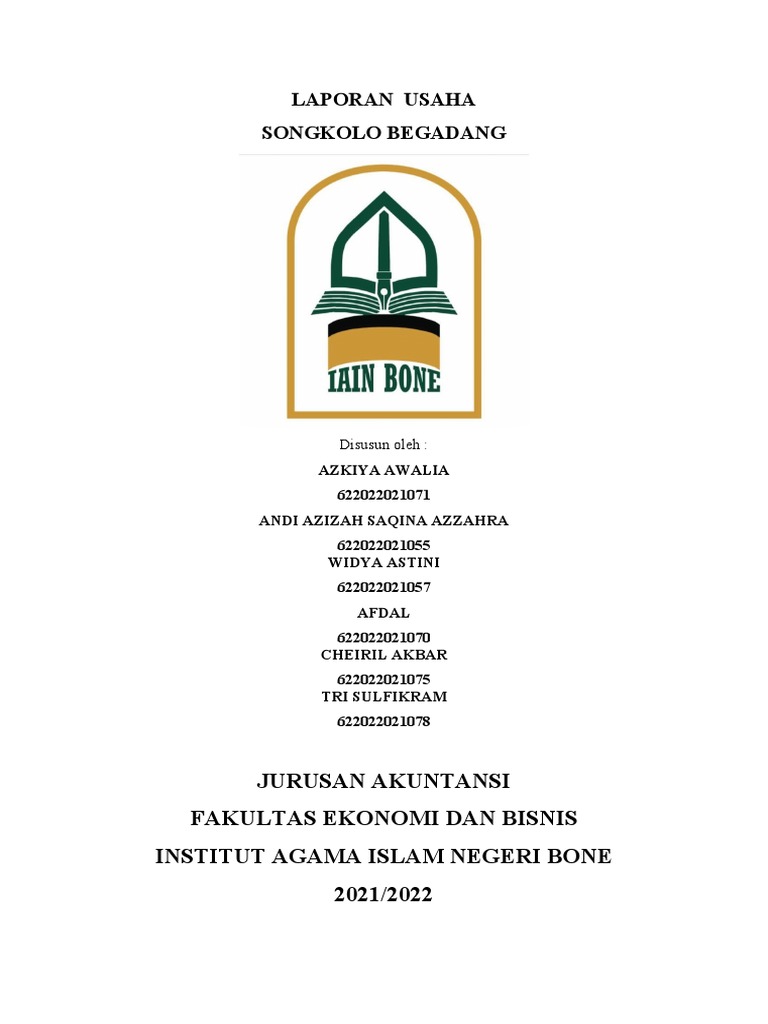 Usaha Makanan Songkolo Begadang | PDF