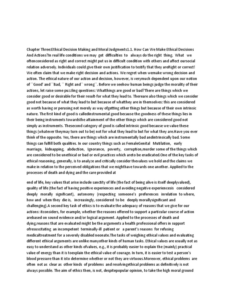 Chapter Three Civics | PDF | Reason | Common Good