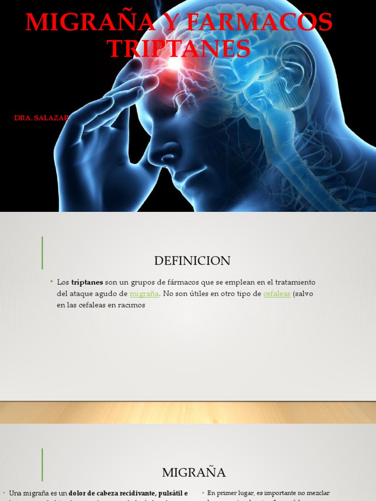28 MIGRAÑA Y FARMACOS TRIPTANES | PDF | Migraña | Dolor de cabeza