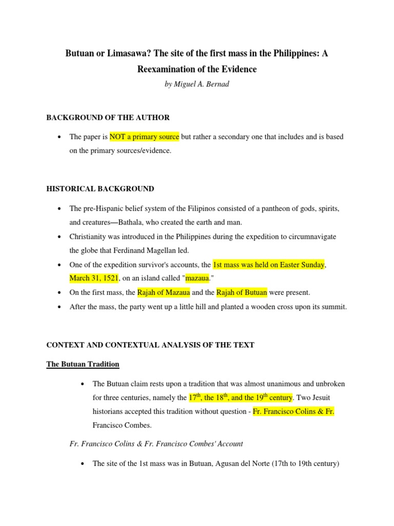 Site of The First Mass | PDF