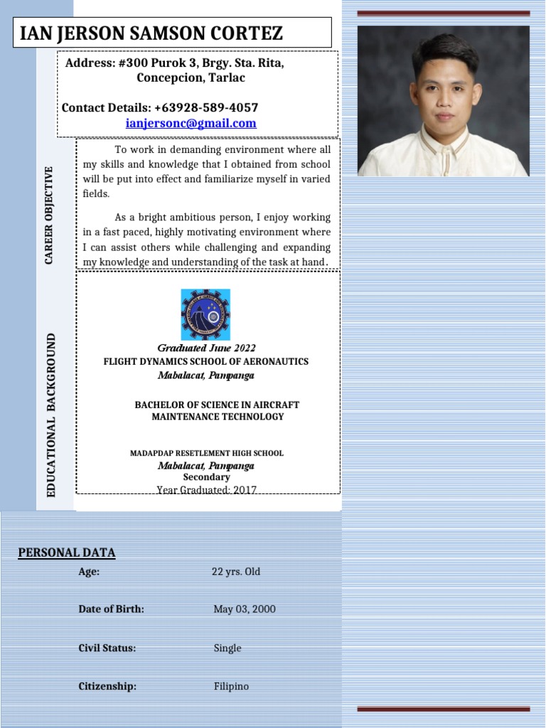 Ian Jerson - Resume | PDF | Cognitive Science | Behavior Modification