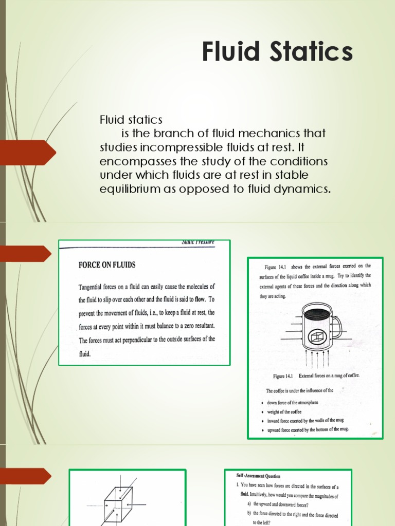 Fluid Statics | PDF Fluid Statics | PDF
