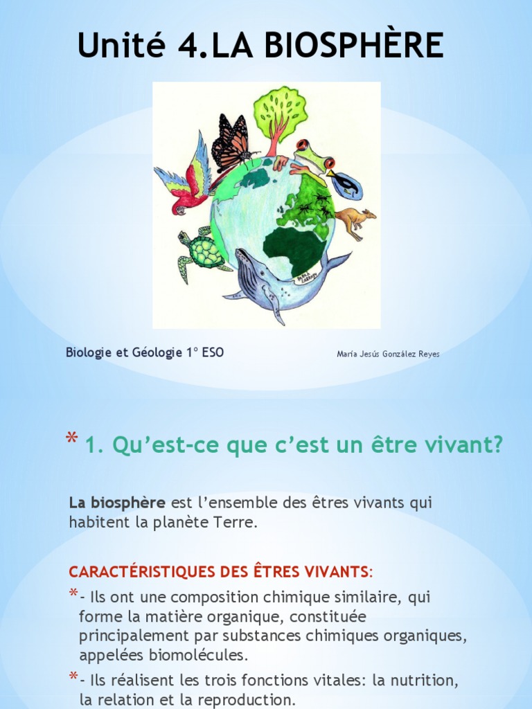 La Biosphère | PDF | Cellule (Biologie) | Cytoplasme