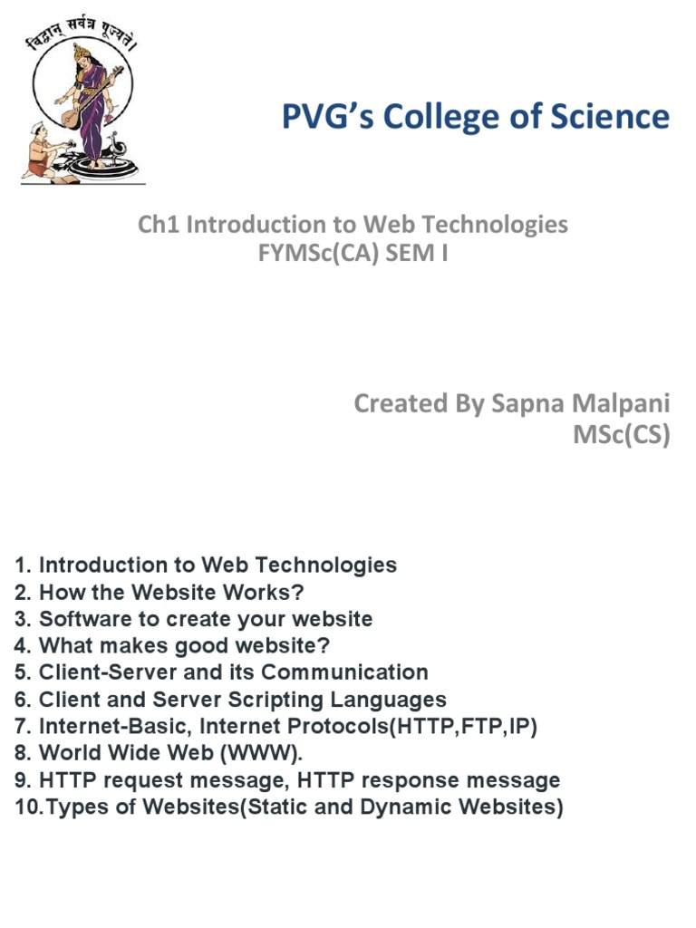 Chapter 1-Introduction To Web Technologies | PDF | World Wide Web ...