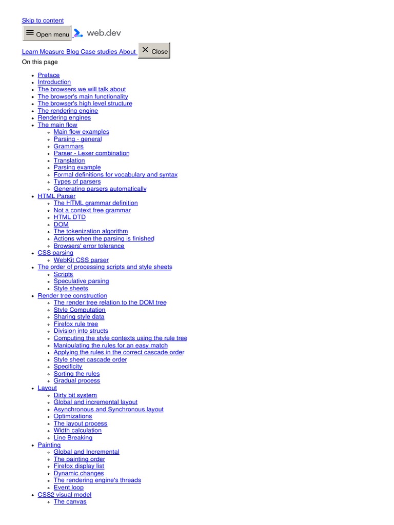 How Browsers Work Download Free Pdf Parsing Html