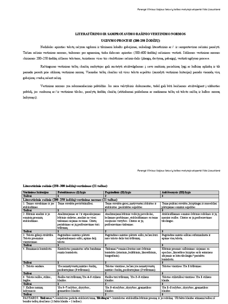 Rasinio Vertinimo Normos VL | PDF