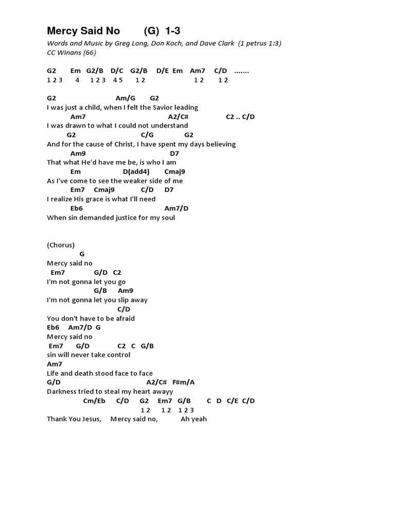 Mercy Said No | PDF | Systematic Theology | Christian Belief And Doctrine
