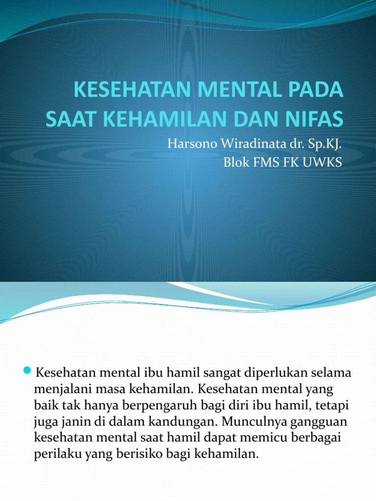 Kesehatan Mental Pada Ibu Hamil | PDF