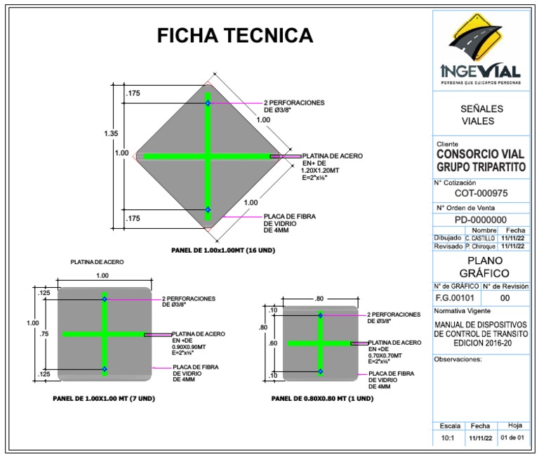 Ficha Tecnica de Platinas | PDF
